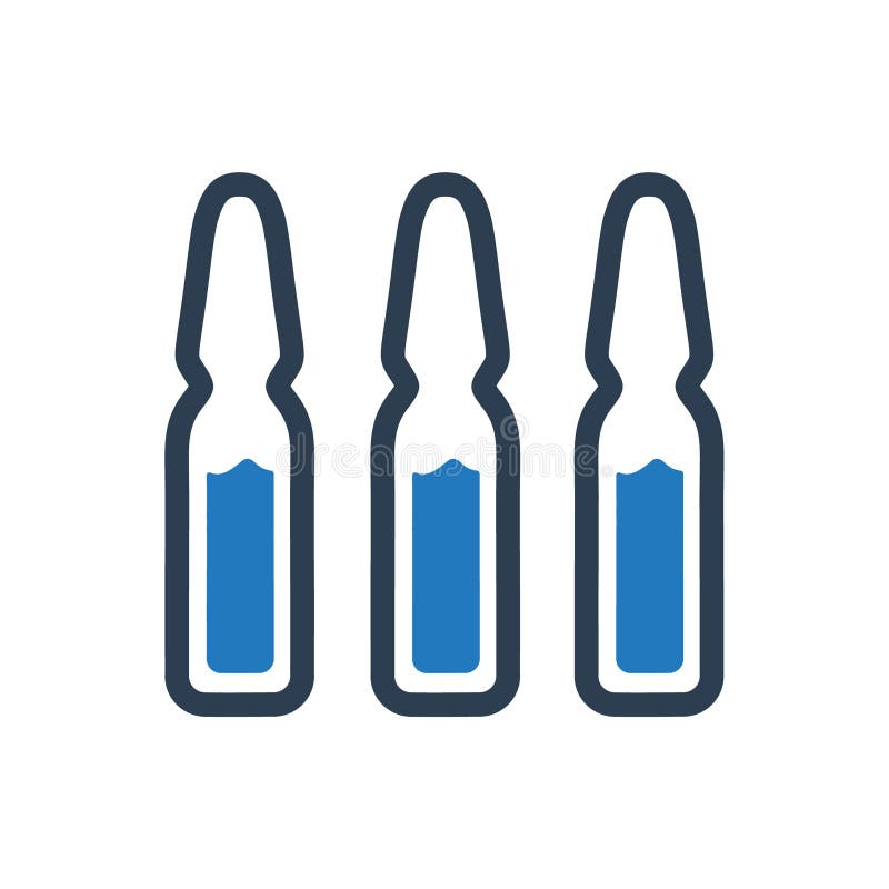 Ampule Icon stock vector. Illustration of capsule, liquid - 93543445