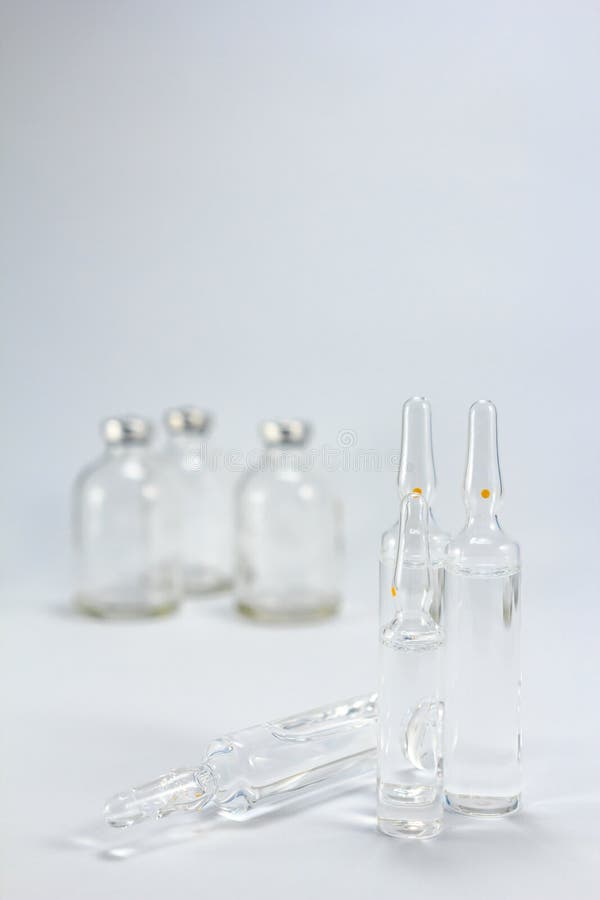 Ampules and vials stock image. Image of pharmacology - 54638369