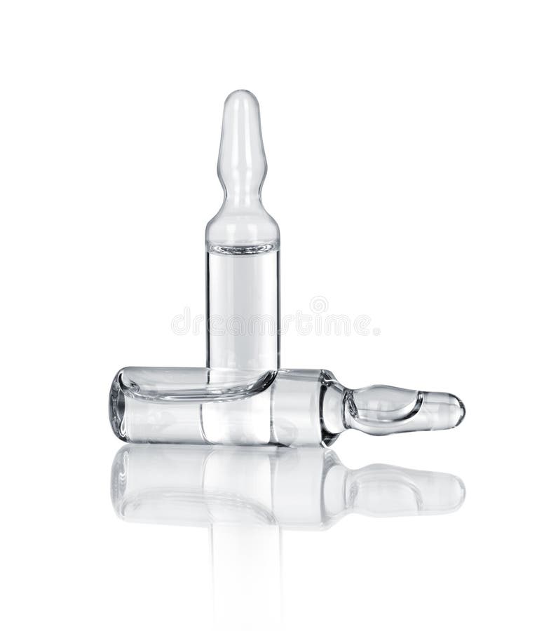 Ampullen Lokalisiert Auf Weißem Hintergrund Stockbild - Bild von ...