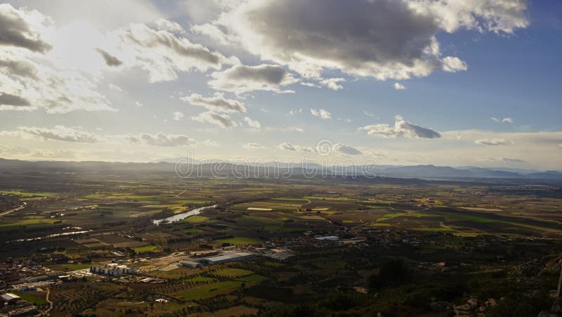 Ampurdan Emporda valley stock photo. Image of mountains - 91802492