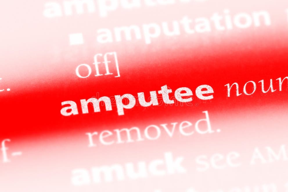 Amputee stock photo. Image of definition, english, isolated - 114412068