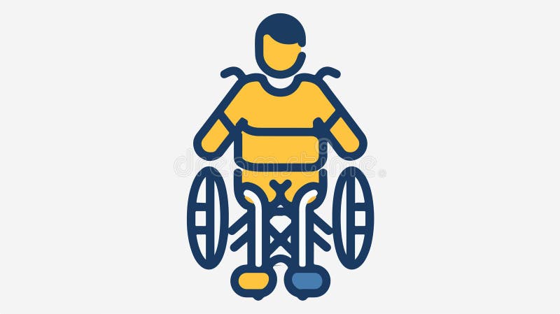 Amputee Disability Icon - Visually Defined Symbol of Diversity and ...