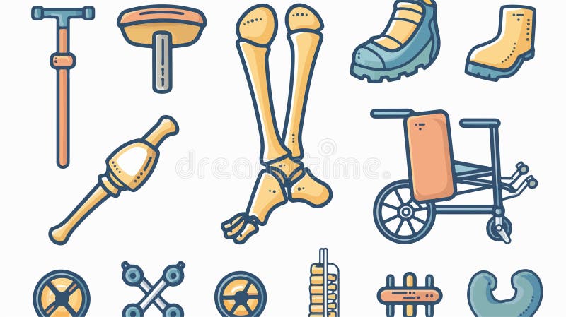 Amputee Disability Icon - Visually Defined Symbol of Diversity and ...