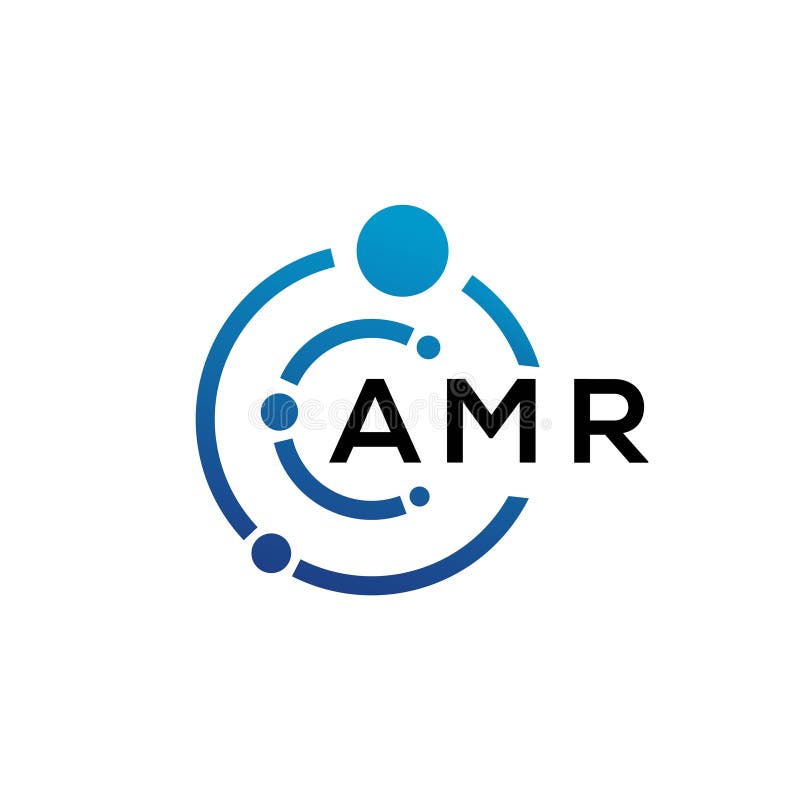 AMR Letter Logo Design on Black Background. AMR Creative Initials ...