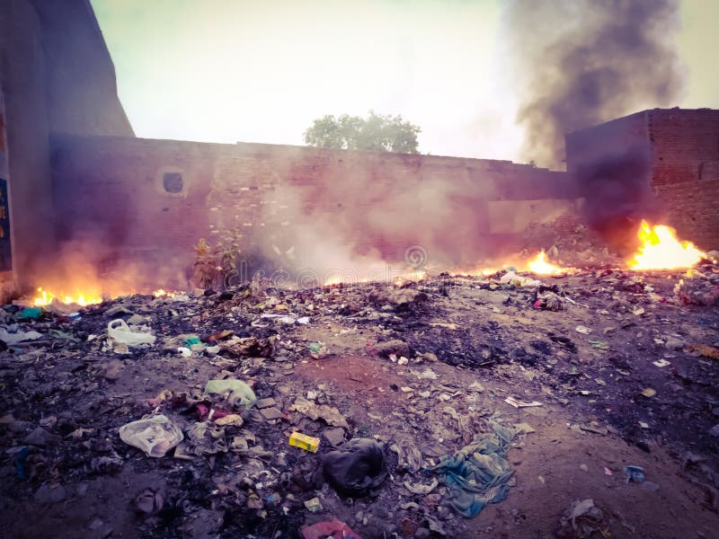 Land Pollution Garbage on Roadside Editorial Photography - Image of ...