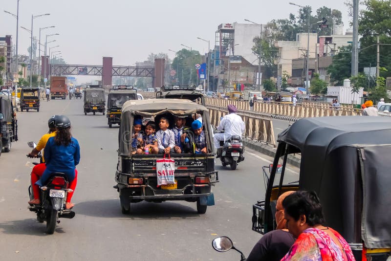 Road Traffic on the Streets of Amritsar Editorial Stock Image - Image ...