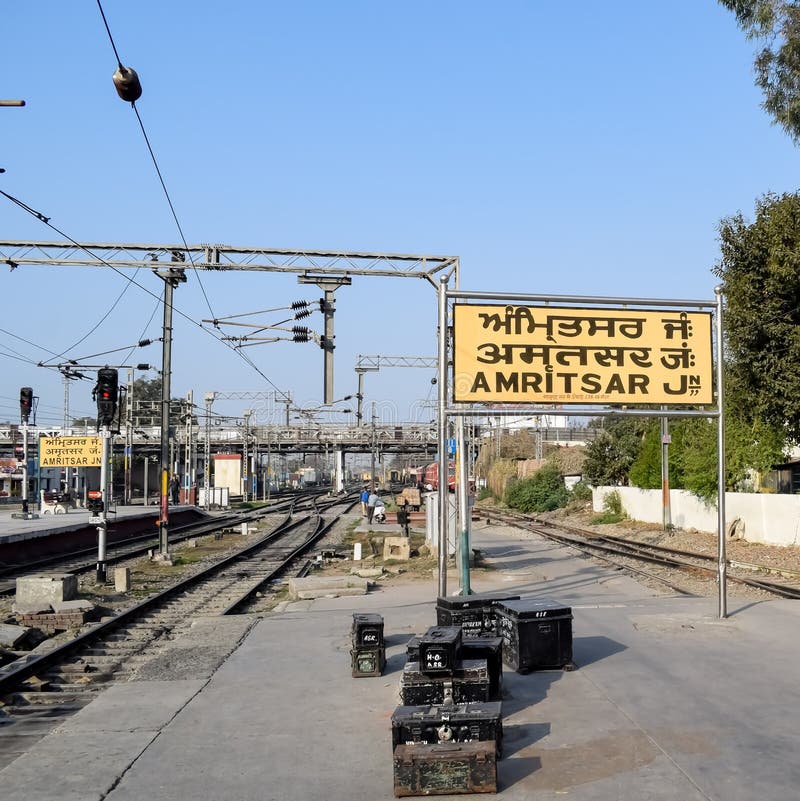 Amritsar Railway Station Platform during Morning Time, Amritsar Railway ...
