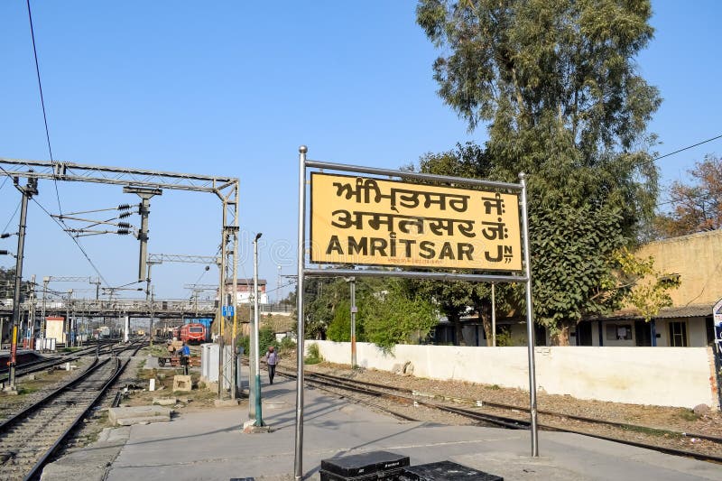 Amritsar Railway Station Platform during Morning Time, Amritsar Railway ...