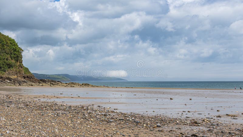 Amroth Beach Pembrokeshire South Wales Stock Photo - Image of coastline ...