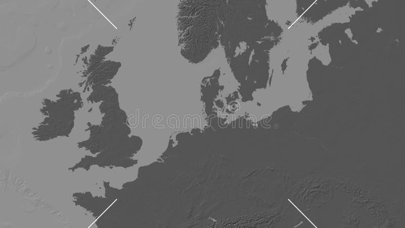 Amrum Island in the North Sea. Physical Map. Slide Stock Video - Video of location ...