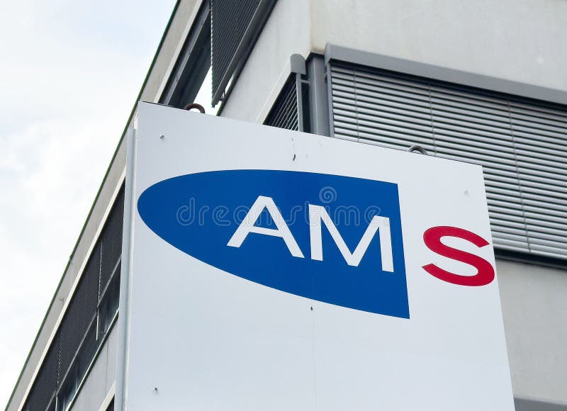 Ams Logo on Modern Office Building Exterior with Contemporary ...
