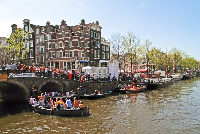 AMSTERDAM - APRIL 30: Celebration of Queensday on April 30, 2012 ...