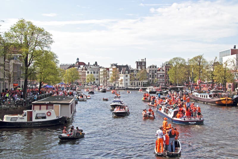 AMSTERDAM - APRIL 30: Celebration of Queensday on April 30, 2012 ...