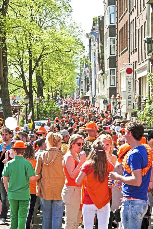 AMSTERDAM - APRIL 30: Celebration of Queensday on April 30, 2012 ...