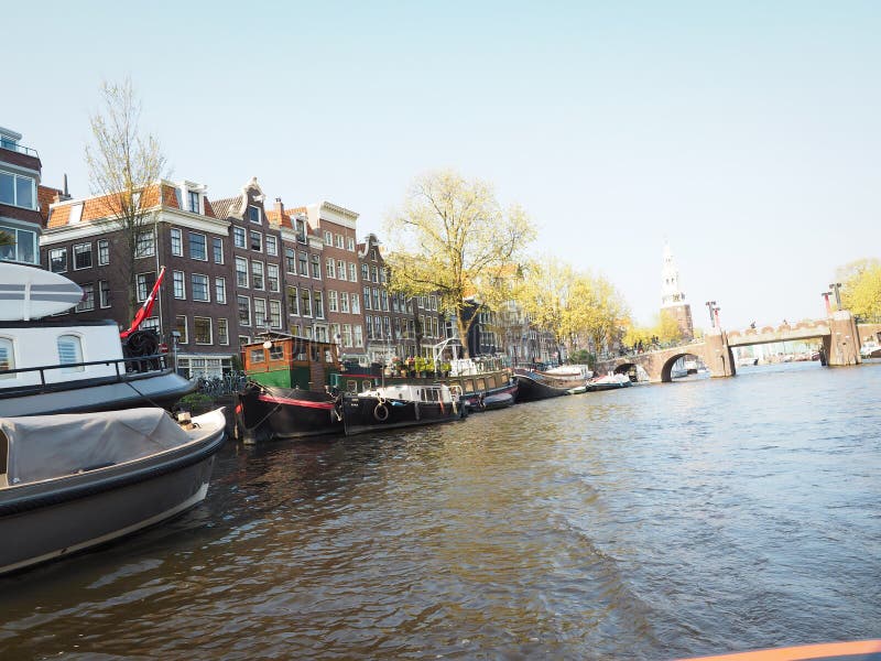 Amsterdam, the Beautiful Old Town of the Netherlands Editorial Photo ...