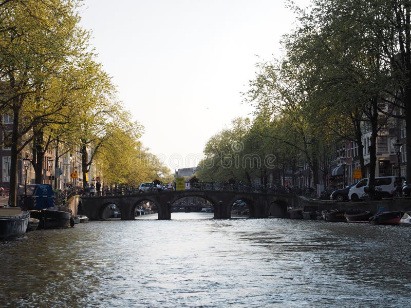 Amsterdam, the Beautiful Old Town of the Netherlands Editorial Stock ...