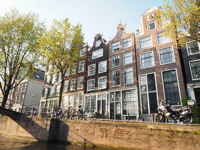 Amsterdam, the Beautiful Old Town of the Netherlands Stock Image ...