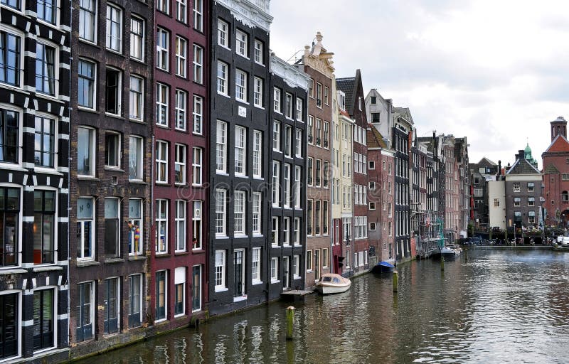 Amsterdam buildings stock photo. Image of river, boat - 11217602