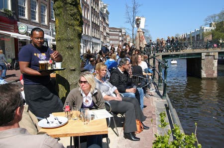 Amsterdam Cafe editorial photography. Image of europe - 13961877