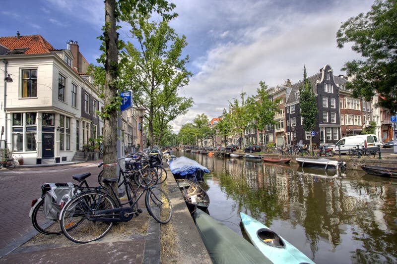 Amsterdam Canal stock image. Image of canal, dutch, kayak - 15944449