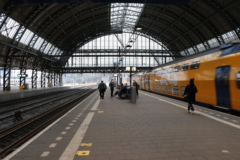 Amsterdam Central Station editorial photo. Image of architecture ...