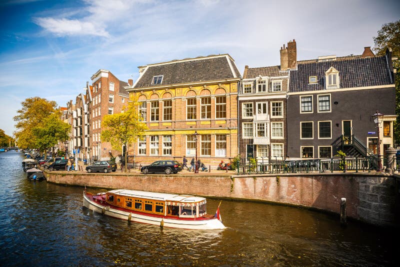 Amsterdam cityscape stock image. Image of famous, canal - 39994287