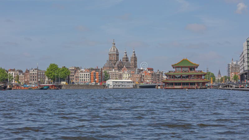 Amsterdam Cityscape Water stock photo. Image of cityscape - 270673494