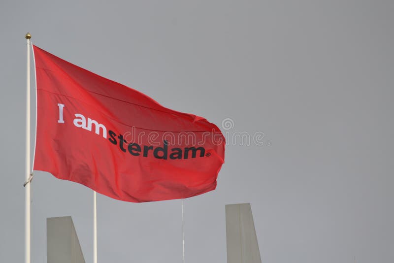Amsterdam flag editorial stock image. Image of promotion - 21670074
