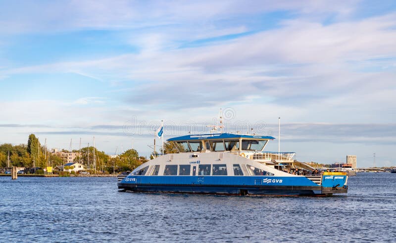 Amsterdam GVB Ferry editorial stock image. Image of holland - 262854719
