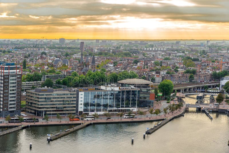 Amsterdam, Holland - September 26th 2023: Amsterdam Panoramic View from ...