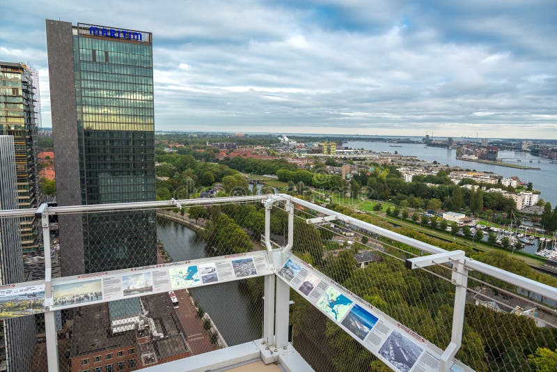 Amsterdam, Holland - September 26th 2023: Panoramic View from an a Dam ...