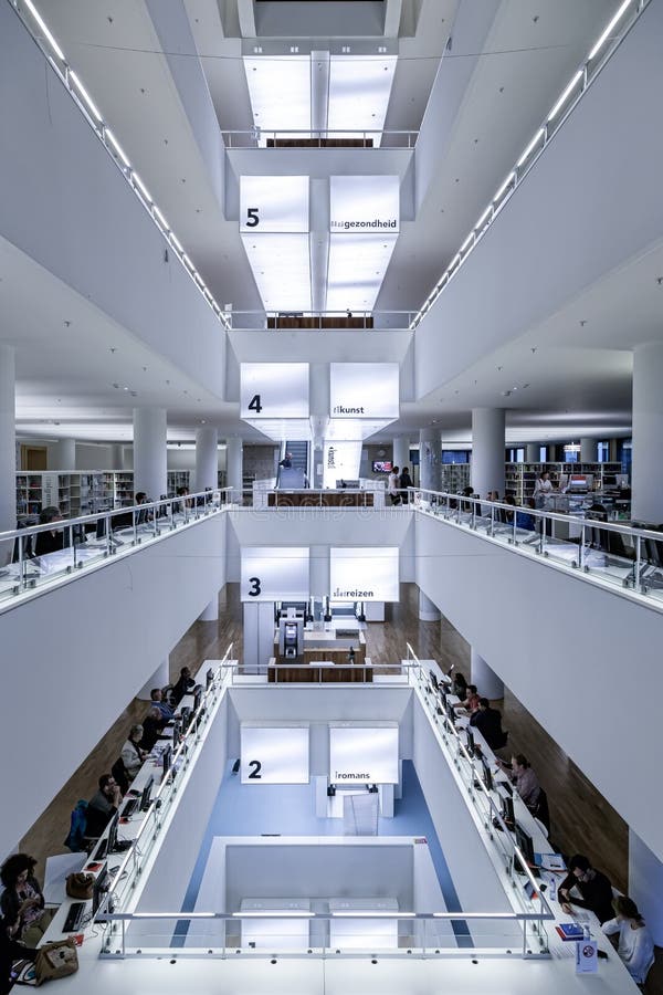 Amsterdam Library editorial stock image. Image of library - 15695199