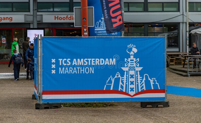 Amsterdam Marathon Banner editorial photography. Image of sports ...