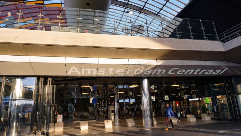 Amsterdam, Netherlands - April 16, 2024: the Amsterdam Central Station ...