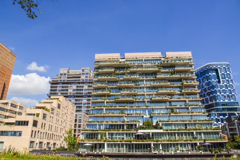 Amsterdam, Netherlands. August 2022. Modern Architecture in Amsterdam ...