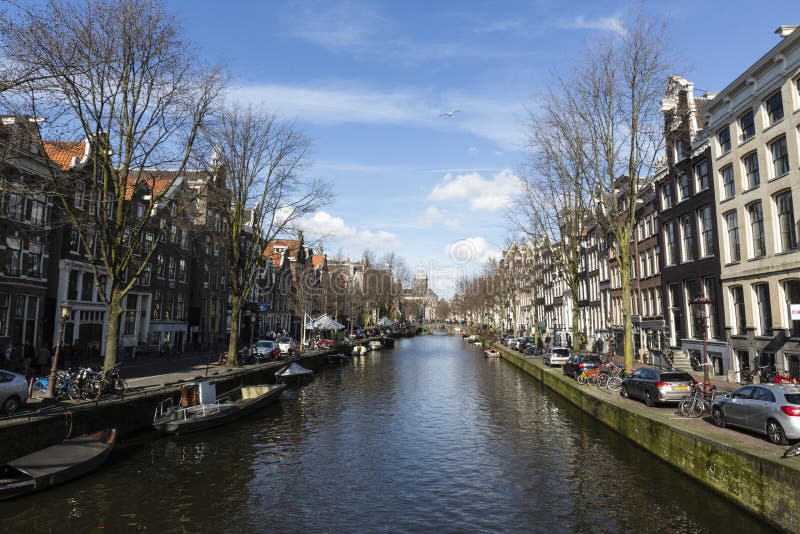Amsterdam in Netherlands, Europe Editorial Image - Image of town ...