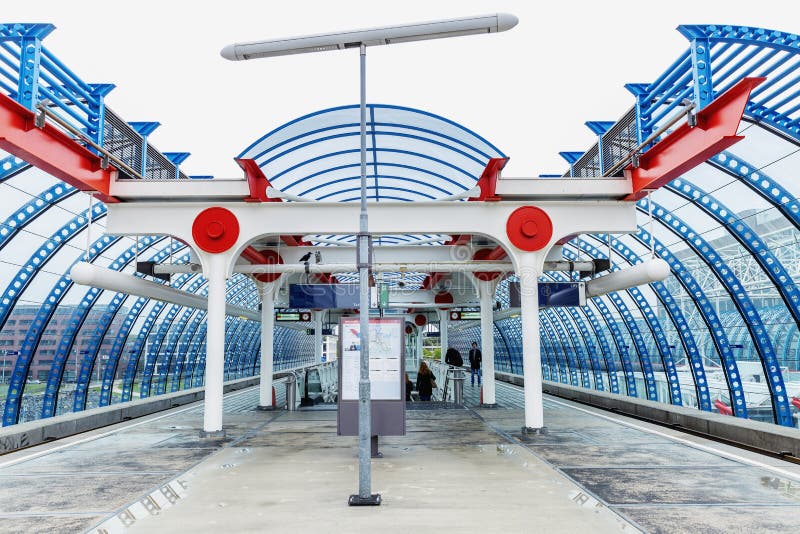 Amsterdam, Netherlands, 10/12/2019: International Bus Station and Metro ...