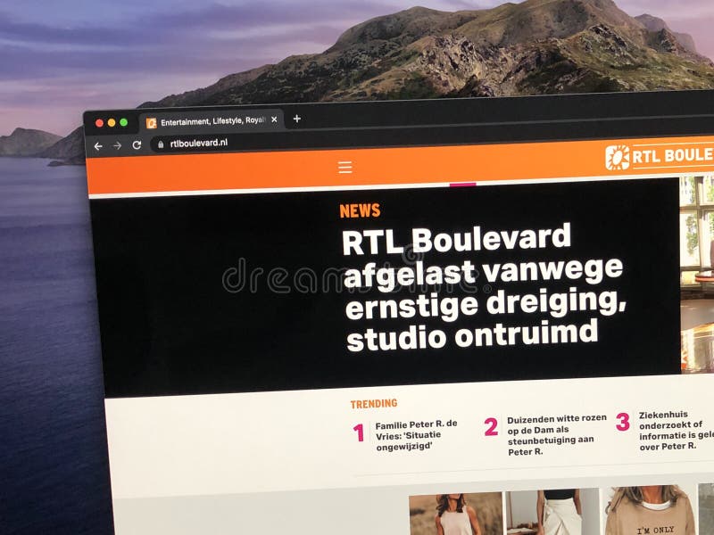 Homepage of RTL Boulevard. editorial stock photo. Image of 2021 - 223967023
