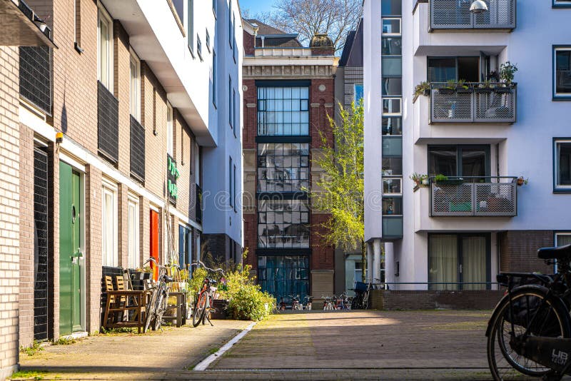 AMSTERDAM, NETHERLANDS - March 29, 2022: Modern Architecture on the ...