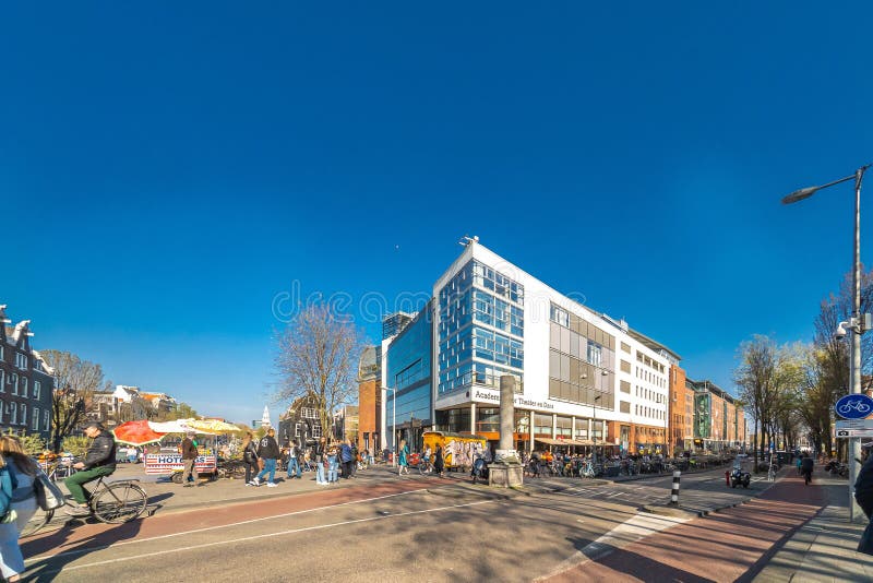 AMSTERDAM, NETHERLANDS - March 29, 2022: Modern Architecture on the ...