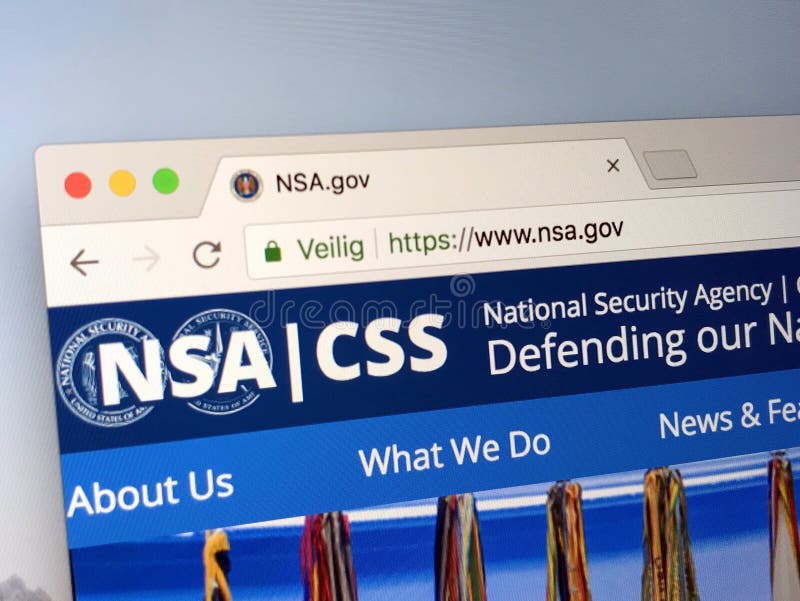 Website of the NSA and CSS editorial stock photo. Image of online ...
