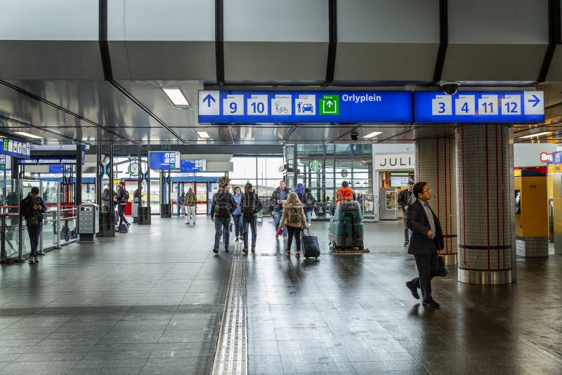 Amsterdam, Netherlands, 10/10/2019: Modern International Bus Station ...