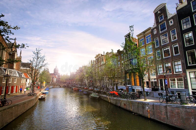 Amsterdam in Netherlands editorial stock image. Image of nature - 112900244