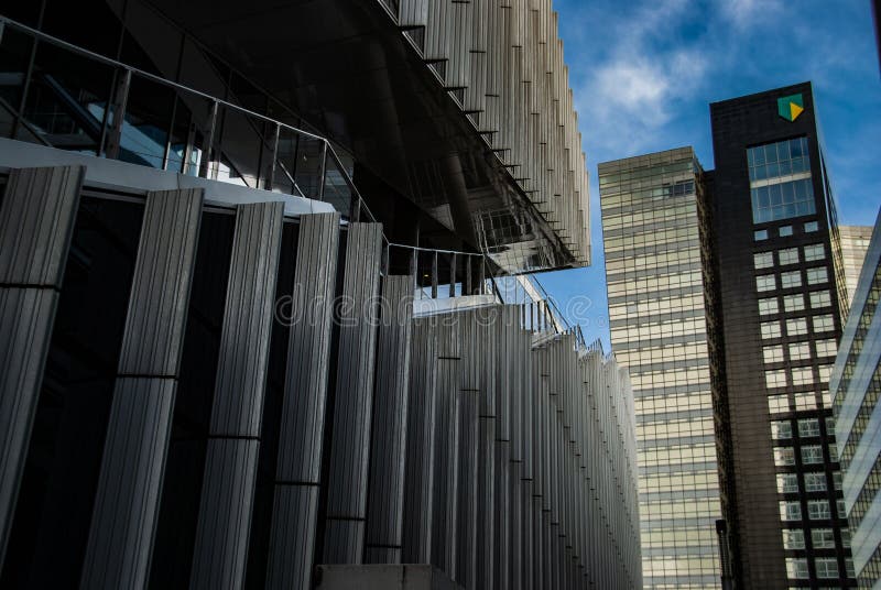 Modern Architecture at the Zuidas, Amsterdam Editorial Photo - Image of ...