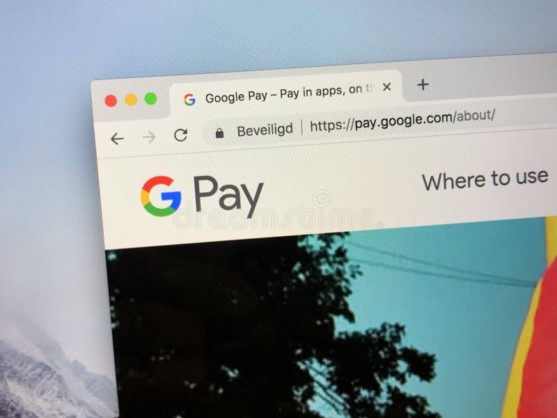 Website of Google Pay or G Pay Editorial Photo - Image of browser ...