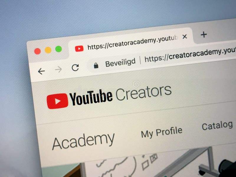 Website of YouTube Creators Editorial Photography - Image of business ...