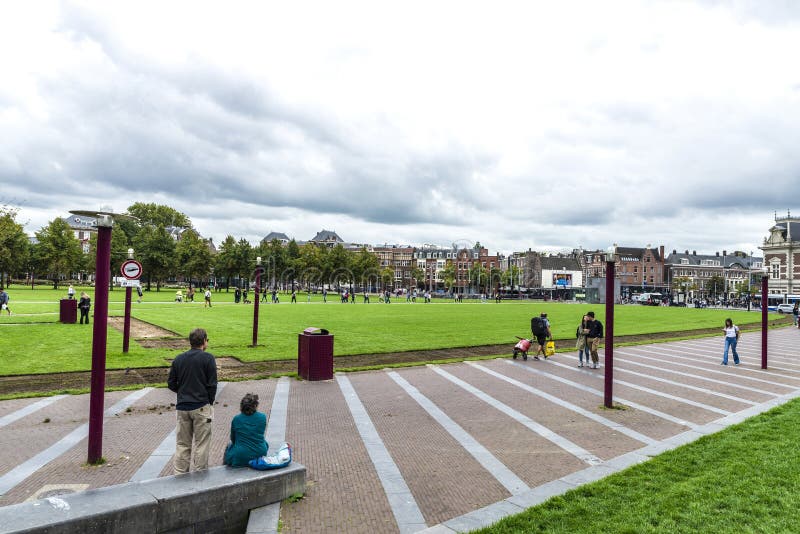 Museumplein Museum Square in Amsterdam, Netherlands Editorial ...