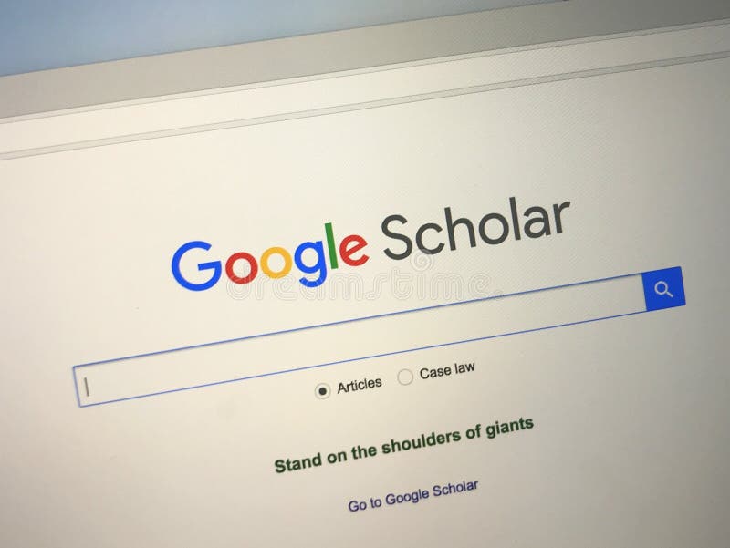 Google Scholar Website Homepage. Editorial Image - Image of articles ...