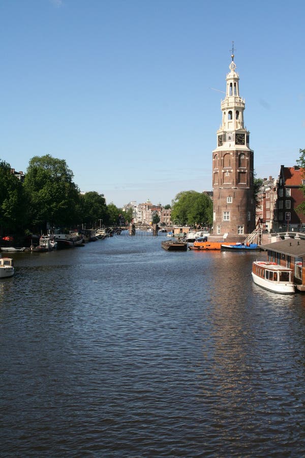 Amsterdam (NL) - the Main Canal Stock Image - Image of town, amster ...