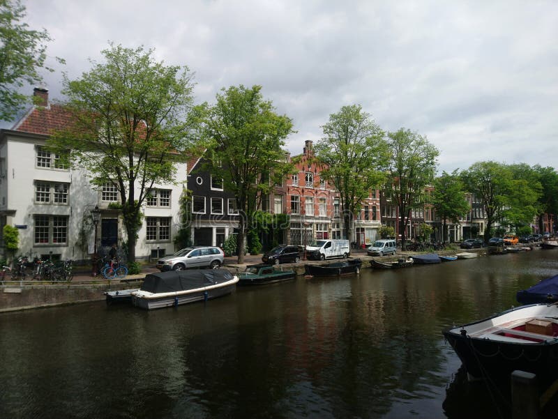 Amsterdam Riverside stock image. Image of riverside - 154445597